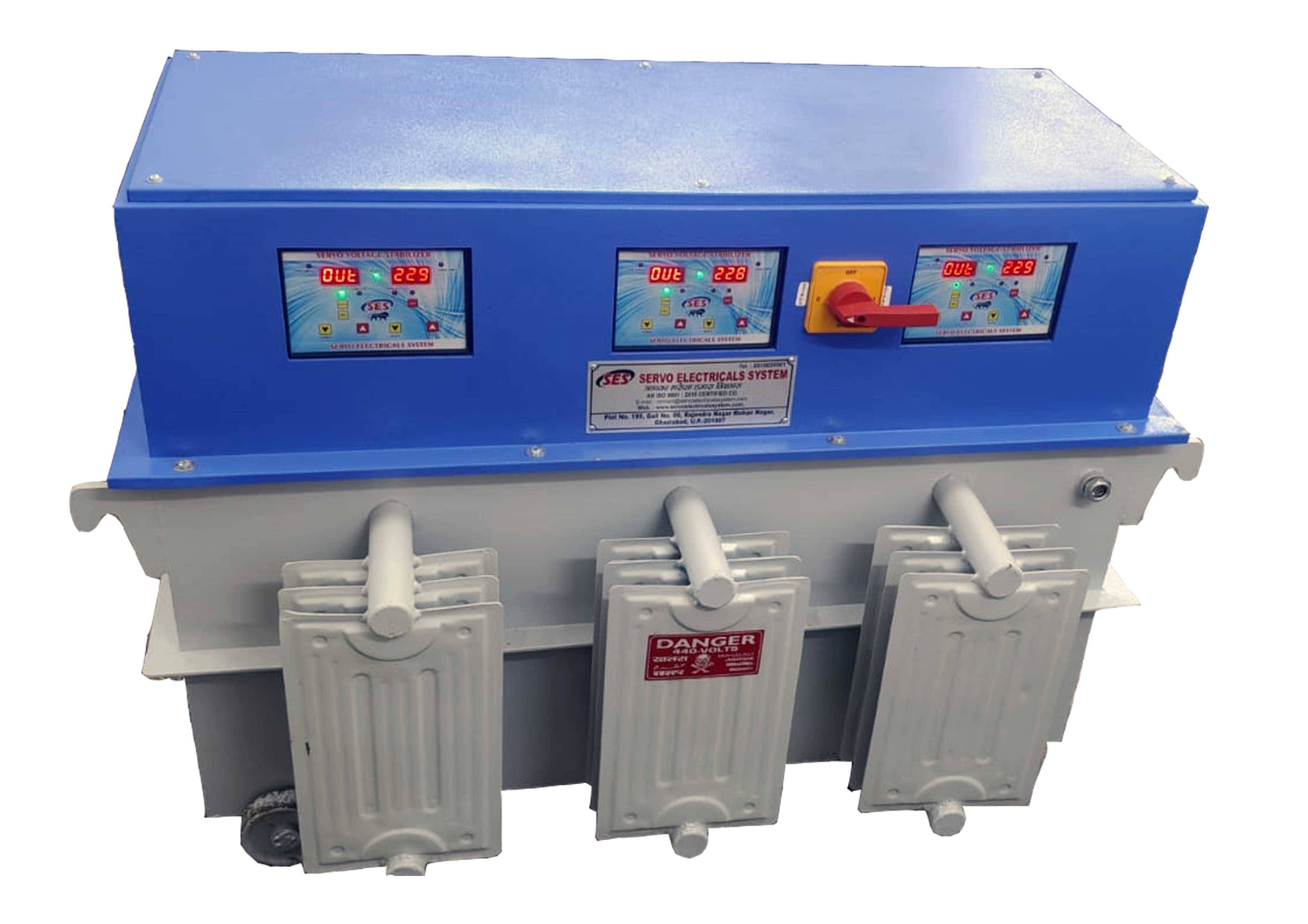 Indram Powertech | Electrical Power Control Panel | Servo Voltage ...